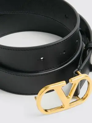 Valentino Garavani V Logo Belt - Black