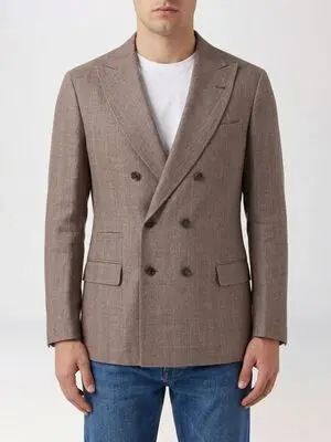 Brunello Cucinelli Double Breasted Blazer - Beige