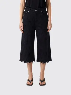 HAIKURE Cotton Denim Distressed Knee Length Shorts