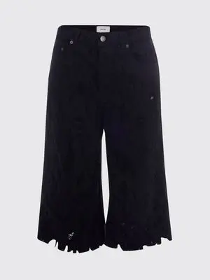HAIKURE Cotton Denim Distressed Knee Length Shorts