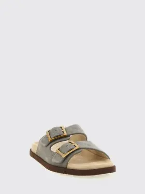 Brunello Cucinelli Buckled Sandals - Grey