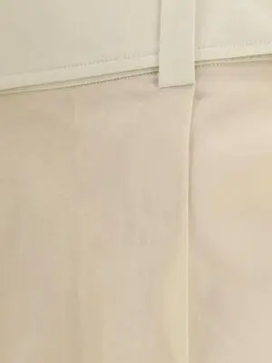 Sportmax Ferito Wide Leg Trousers In Silk Organza - Ecru
