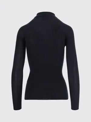 SA SU PHI Ribbed Knit Polo Sweater - Blue