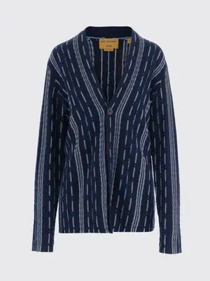 Guest In Residence Cashmere Striped V-neck Cardigan