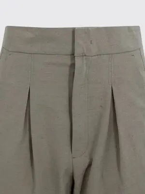 Soeur Viscose And Linen Blend Straight Trousers