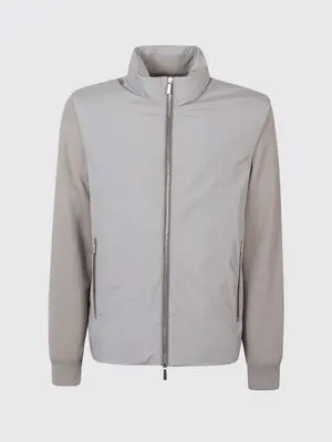MOORER Technical Fabric And Knit Windbreaker Jacket