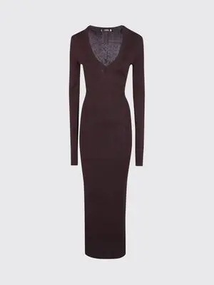 ENTIRE STUDIOS Viscose Midi Dress - Brown