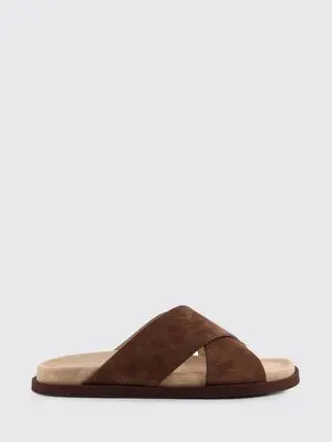 Brunello Cucinelli Crossover Strap Slides