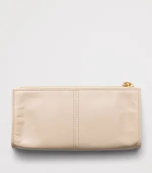 Prada Calf Leather Logo Pouch - Neutral