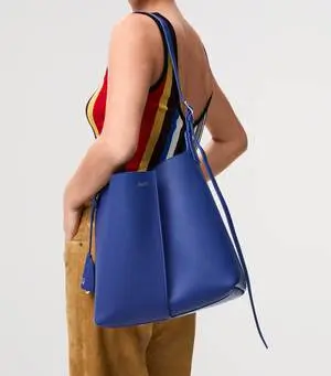 Loewe Leather Bilbao Bucket Bag - Blue