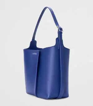 Loewe Leather Bilbao Bucket Bag - Blue