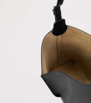 Loewe Medium Leather Bilbao Bucket Bag - Black