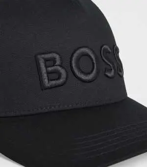 BOSS Cotton Twill Baseball Cap - Black