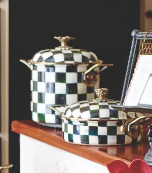 MACKENZIE-CHILDS Courtly Check Stockpot