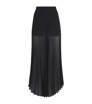 Sandro Organza Pleated Trousers
