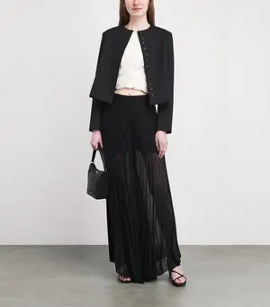Sandro Organza Pleated Trousers