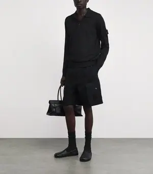 Stone Island Virgin Wool Ghost Polo Sweater