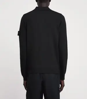 Stone Island Virgin Wool Ghost Polo Sweater