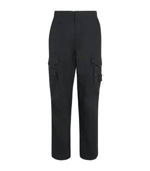 Stone Island Cotton-canvas All-weather Ghost Trousers - Black