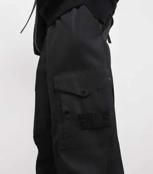 Stone Island Cotton-canvas All-weather Ghost Trousers - Black