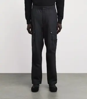 Stone Island Cotton-canvas All-weather Ghost Trousers - Black