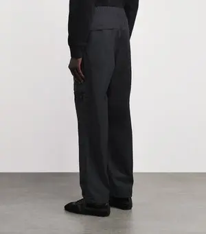 Stone Island Cotton-canvas All-weather Ghost Trousers - Black