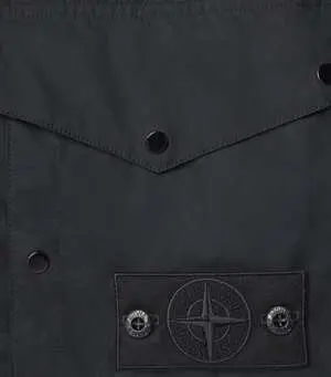Stone Island Cotton-canvas All-weather Ghost Trousers - Black