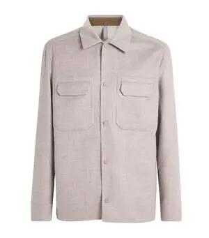 Sease Virgin Wool-cashmere Blend Double Overshirt