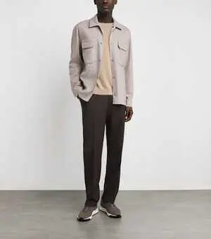 Sease Virgin Wool-cashmere Blend Double Overshirt