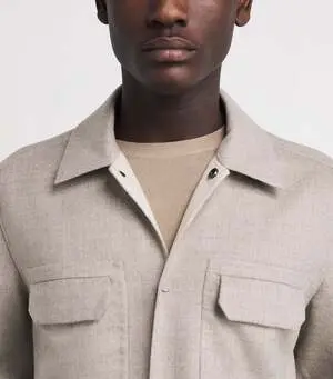 Sease Virgin Wool-cashmere Blend Double Overshirt