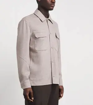 Sease Virgin Wool-cashmere Blend Double Overshirt