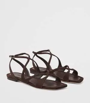 JIMMY CHOO Ayla Suede Sandals - Brown