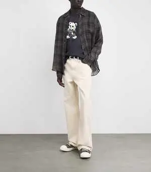 DOMREBEL Bootcut Jeans - Beige