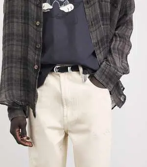 DOMREBEL Bootcut Jeans - Beige