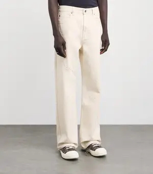 DOMREBEL Bootcut Jeans - Beige