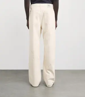 DOMREBEL Bootcut Jeans - Beige