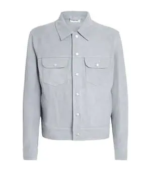 FRAME Suede Trucker Jacket