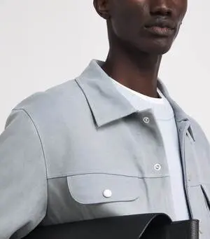 FRAME Suede Trucker Jacket