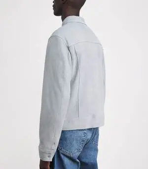 FRAME Suede Trucker Jacket