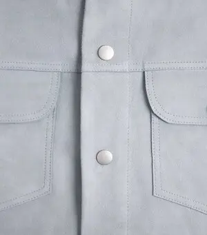 FRAME Suede Trucker Jacket