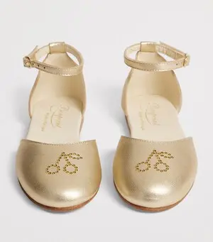 Bonpoint Leather Ballet Flats - Gold