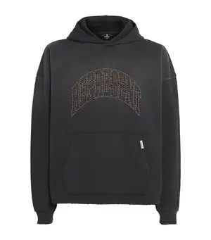 REPRESENT Cotton Chrome Flight Hoodie - Black