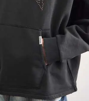 REPRESENT Cotton Chrome Flight Hoodie - Black
