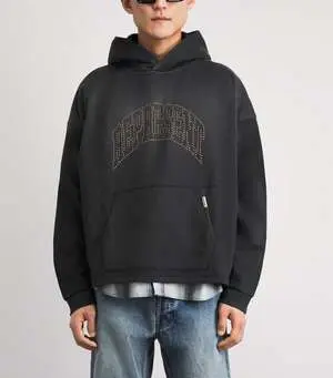 REPRESENT Cotton Chrome Flight Hoodie - Black