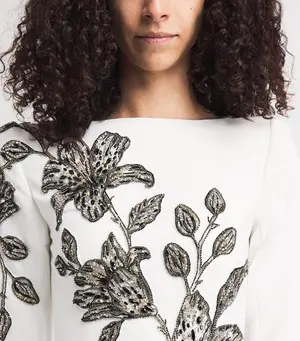 Jenny Packham Embellished Slipper Orchid Gown - White