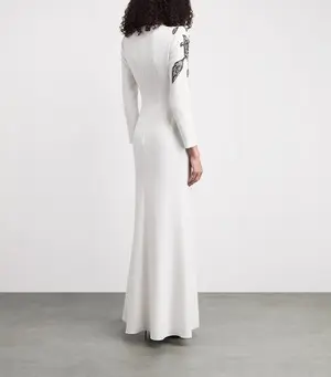 Jenny Packham Embellished Slipper Orchid Gown - White