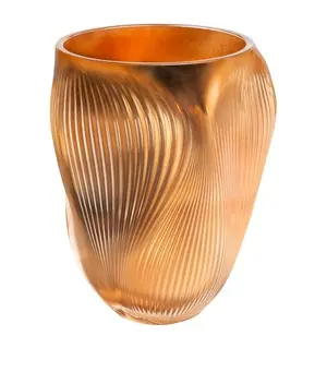 Lalique Large Crystal Alizé Vase - Clear