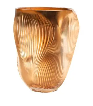 Lalique Large Crystal Alizé Vase