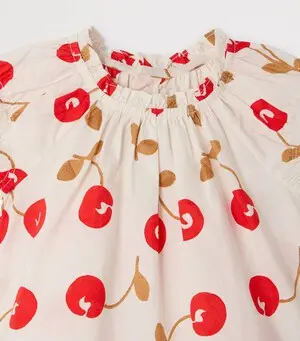 Bonpoint Cotton Cherry Print Blouse