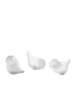 Lalique Piou-piou Head Down Sculpture - Clear